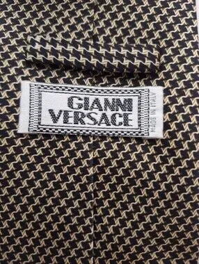 Versace | Accessories | Gianni Versace Silk Tie Vintage 9s Houndstooth ...
